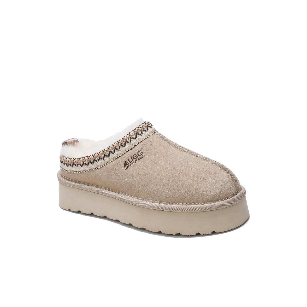 UGG DREAMMERINO Premium Tassie Platform Slippers